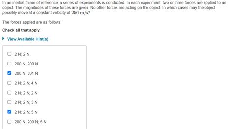 Solved In An Inertial Frame Of Reference A Series Of