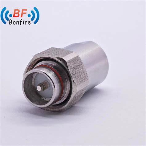 Male DC GHz Straight RF Adapter Connector For Feeder Cable