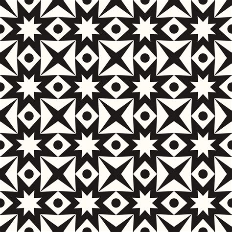 Vector Geometric Abstract Seamless Monochrome Pattern Texture Repeating Background 10836904