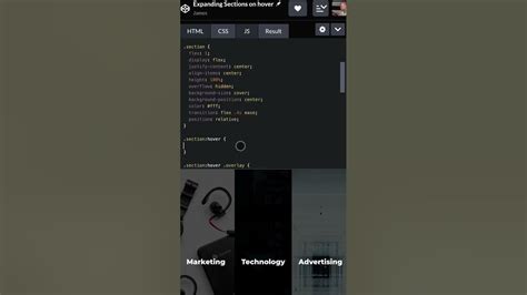 Simple Expanding Panels Css Effect Youtube