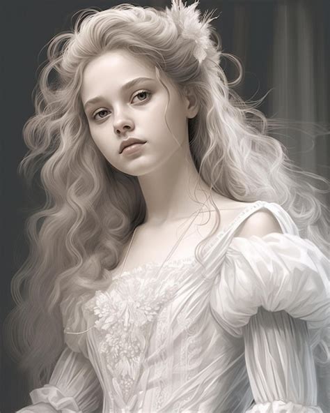 Princess Angel Of Magic Full Coloring Page Premium Ai Generated Image