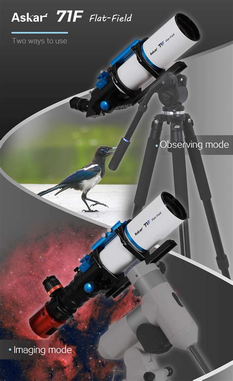 Askar 71f 70mm F 6 9 Quadruplet Flat Field Astrograph Telescope — Starizona