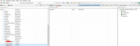 Unable To See Examples In The Examples Tab On Selecting A Specific Device · Issue 104 · Arm