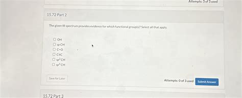 Solved Attempts 3 ﻿of 3 ﻿used1572 ﻿part 2the Given Ir