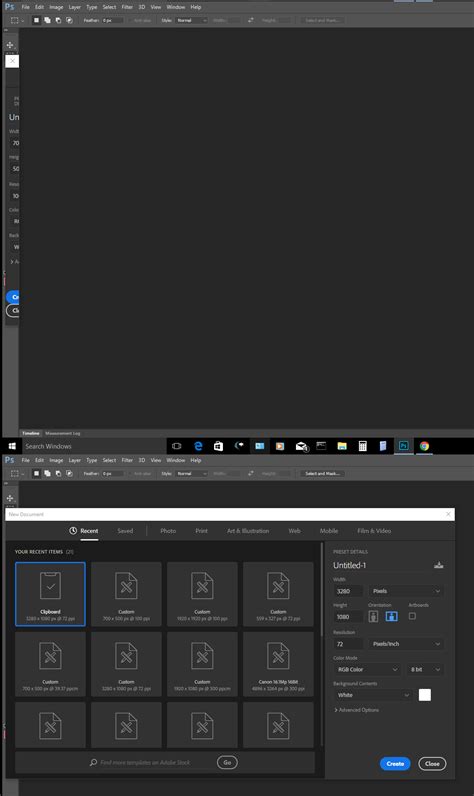 Solved New Document Dialog Box Too Skinny Adobe Community 9262892