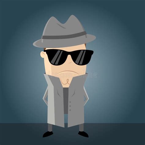 Funny Secret Agent Stock Vector Illustration Of Clipart 68311208
