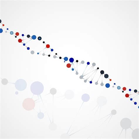 Premium Vector Abstract Dna Futuristic Molecule