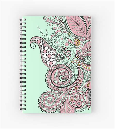 Girly Pattern Spiral Notebook By Quaintrelle Girly Notebook Book Art Paper Book Covers