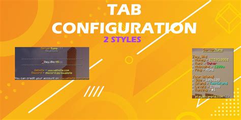 Tab Config 2 Unique Style Builtbybit