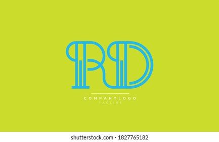 Rd Abstract Initials Monogram Letter Text Stock Vector Royalty Free 1827765182 Shutterstock
