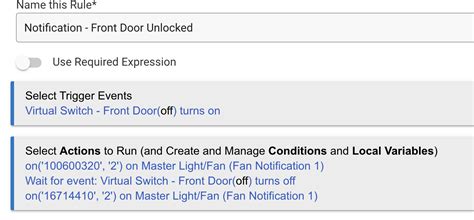 New Rule Machine 51 Update For Inovelli Switch Notification 📐