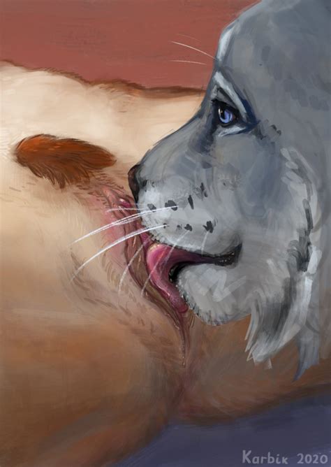 Rule 34 2020 Anthro Blue Eyes Bodily Fluids Clitoris Close Up Cunnilingus Duo Felid Feline