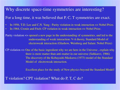 Ppt Discrete Space Time Symmetries Powerpoint Presentation Free Download Id529049
