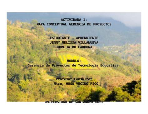 Docx Mapa Conceptual Gerencia De Proyectos Jhon Jairo Dokumentips
