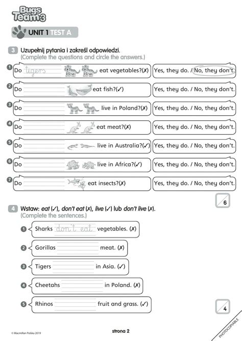Bugs Team 3 Uni Free Interactive Worksheets 6194368