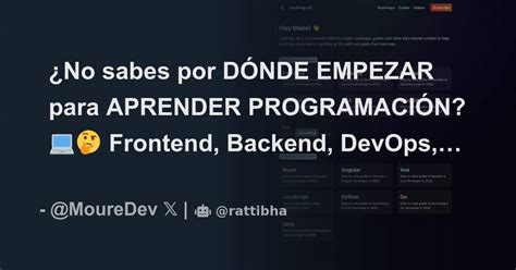 No sabes por DÓNDE EMPEZAR para APRENDER PROGRAMACIÓN Frontend