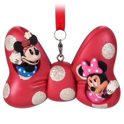 Disney Sketchbook Ornament Minnie Mouse Pink Bow Christ Fo