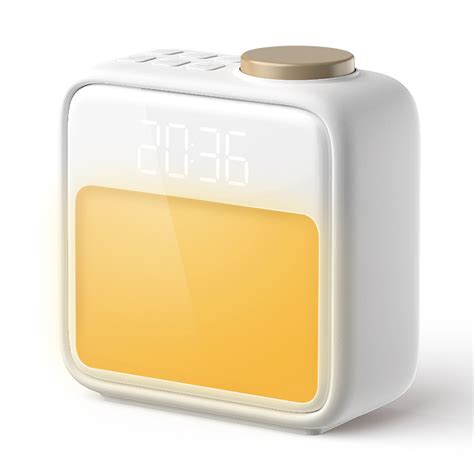 跨境新款睡眠仪夜灯创意七彩氛围灯床头闹钟多功能唤醒灯时钟 阿里巴巴