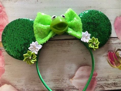 Kermit The Frog Mouse Ears Headband Holiday Halloween Party Headband