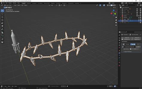 procedural christmas lights a little late r blender