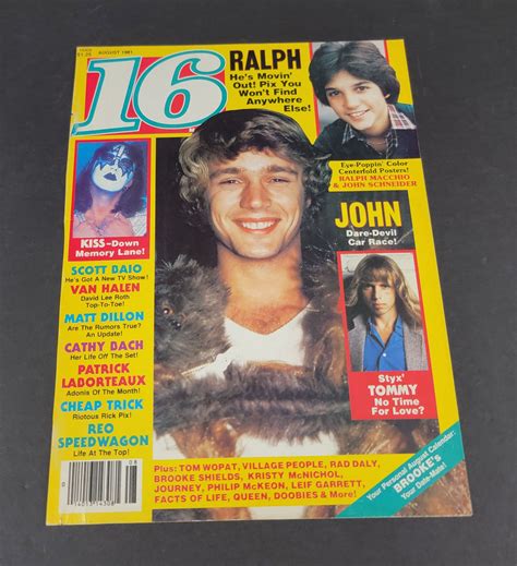 16 Magazine Front Magazine Cover Only August 1981 Lost Sheep