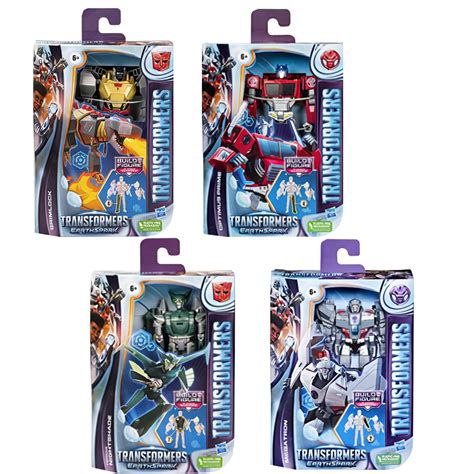 Transformers Earthspark Deluxe Nightshade And Grimlock In Package Stock Images Transformers