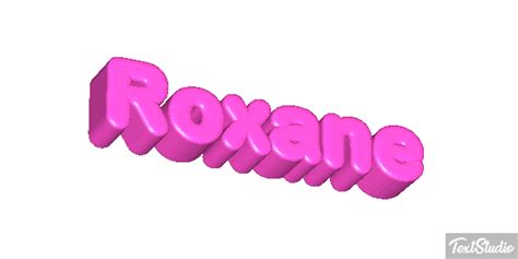 Roxane Name Animated  Logo Designs