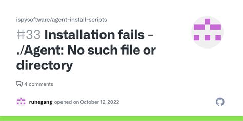 Installation Fails Agent No Such File Or Directory · Issue 33 · Ispysoftwareagent Install