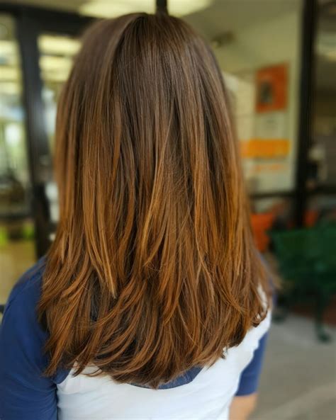 Picture Of Lovely Medium Length Hair With Choppy Layers