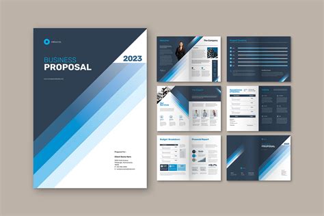 Proposal Elegant Blue Theme Ui Creative