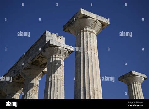 Doric Order Columns Of The Temple Of Aphaia A Symbolic Archaic Landmark