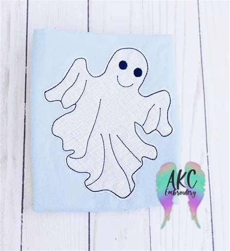 Ghost Applique 5 Sizes Products Swak Embroidery