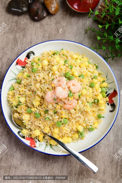 菠萝炒饭 中国菜系 食品餐饮 摄影素材 汇图网www huitu