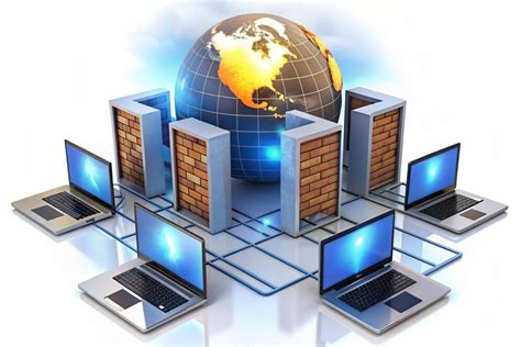 Securing Networks 3d Illustration Of Global Firewall Protection