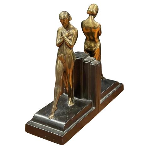 Pair Of Nude Women Art Deco Bookends At 1stdibs