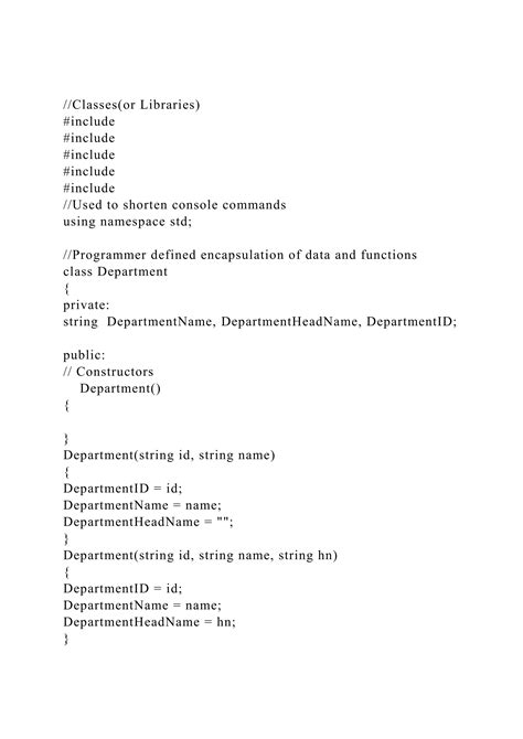 Classesor Librariesinclude Include Include Includedocx