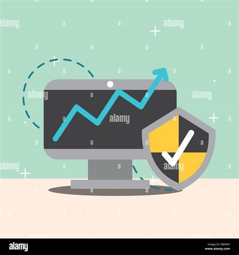 Computer Shield Check Security Data Vector Illustration Stock Vector Image And Art Alamy