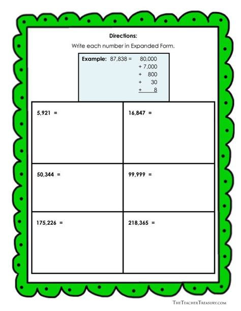 47 Expanded Form Educational Printable Activities
