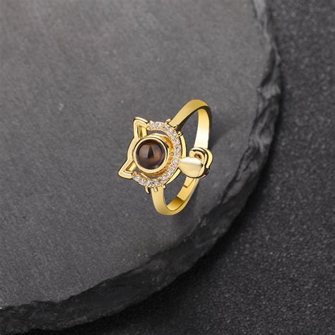 Sparkling Kitty Hidden Photo Ring Hidden Forever