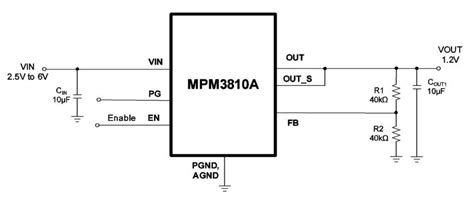 MPM3810A 6V Input 1 2A Module Synchronous Step Down Converter With Integrated Inductor MPS