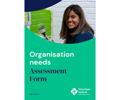 Organisation Needs Assessment Form Volunteer Ireland