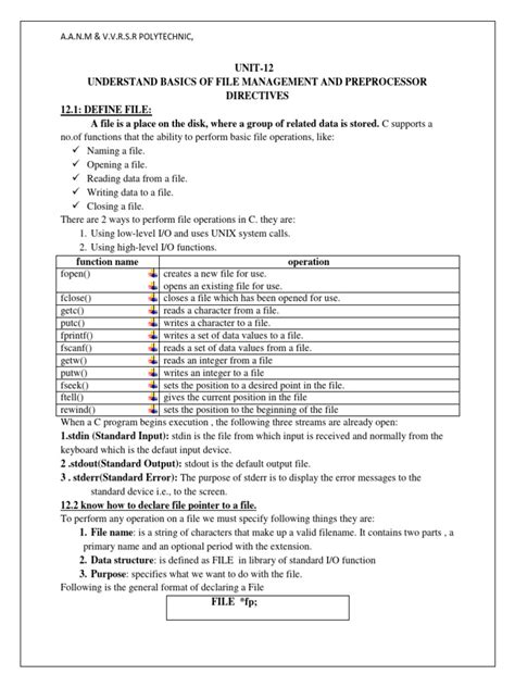 Cl Unit12 Pdf Computer File Computer Programming