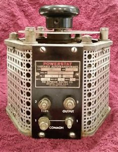Vintage Superior Electric Powerstat 1126 Variable Autotransformer Spw