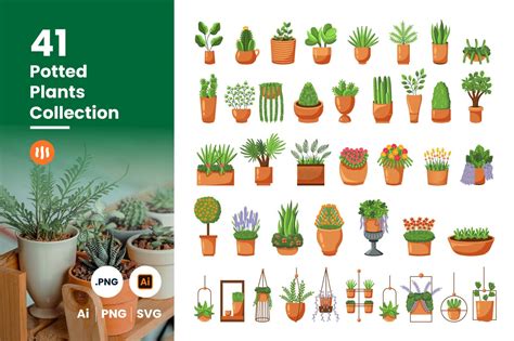 Potted Plants Git Aset