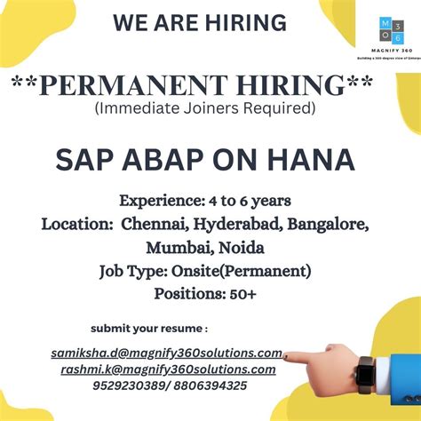 rashmi karandikar on linkedin sap abap on hana exp 4 to 6 yrs