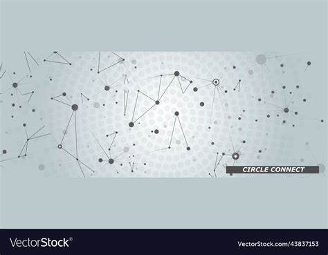 Geometric Node Polygon Connect Pattern Template Vector Image