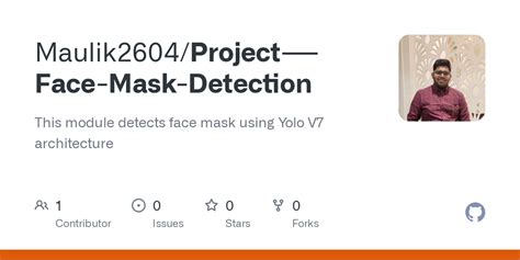 Github Maulik Project Face Mask Detection This Module Detects Face Mask Using Yolo V