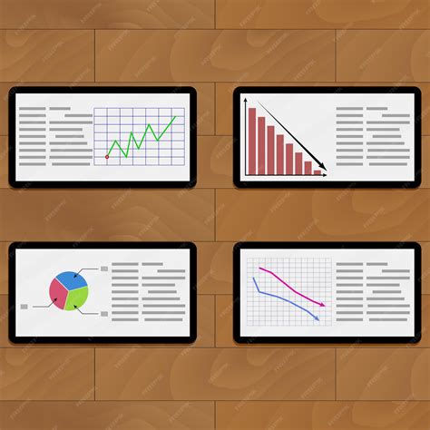 Premium Vector Statistical Annual Infographic