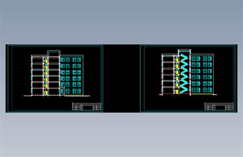 6层框架凹字形教学楼毕业设计（计算文件、部分建筑、结构图）土木毕业论文课程设计说明书cad Autocad 2004 模型图纸下载 懒石网