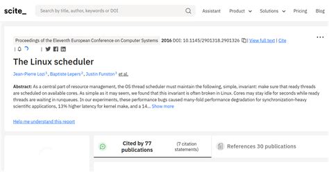 The Linux Scheduler
